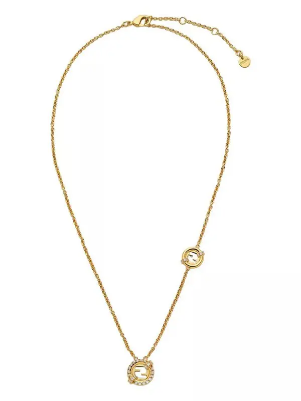 Fendi Ever Round Necklace - Gold