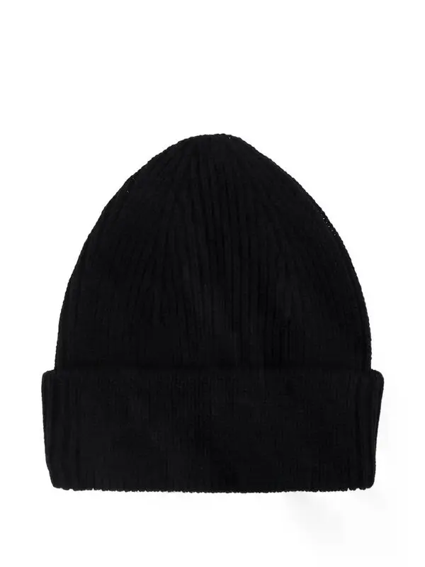 ROBERTO COLLINA Ribbed-knit Beanie - Black