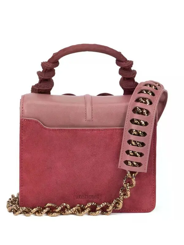 Roberto Cavalli Snake-embellished Leather Tote Bag