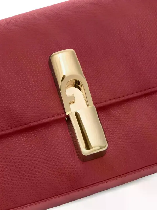 Furla Textured Leather Shoulder Bag