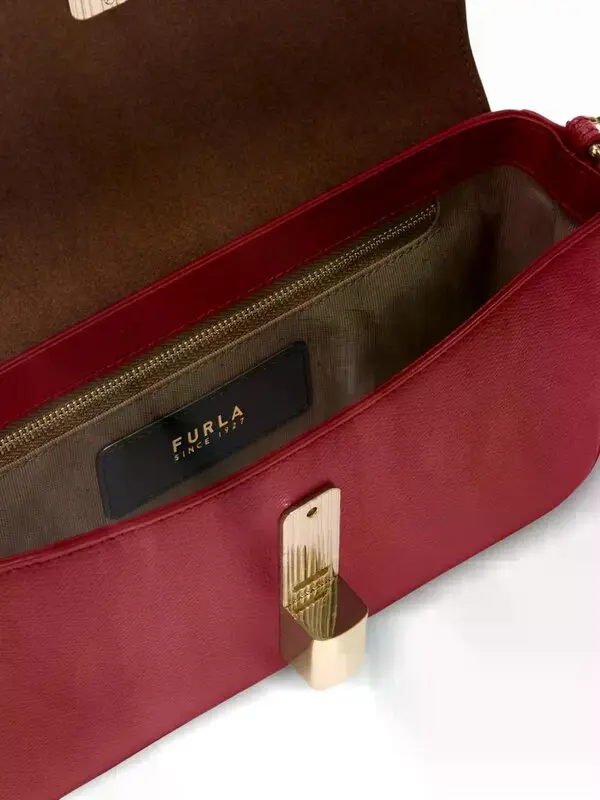 Furla Textured Leather Shoulder Bag