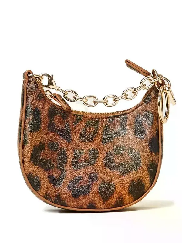 TWINSET Leopard-print Chain Wallet - Brown