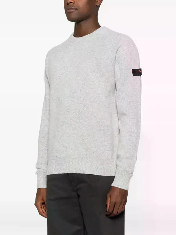 Peuterey Crew-neck Sweater With Logo Patch
