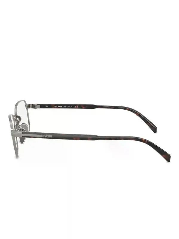 Prada Rectangle-frame Glasses - Silver