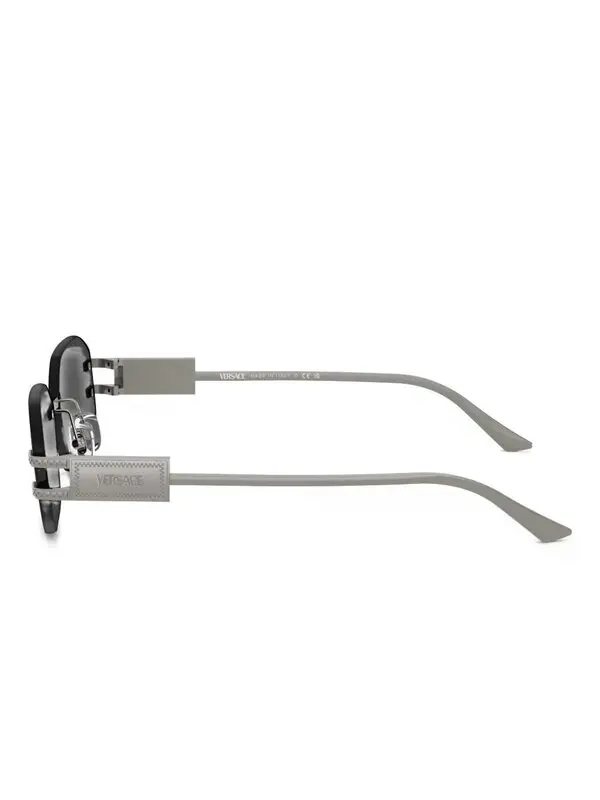 Versace Geometric Frame Sunglasses