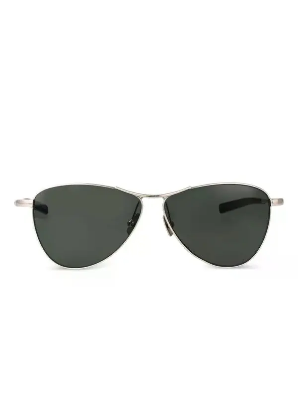 Saint Laurent Vesper Pilot-frame Sunglasses - Silver