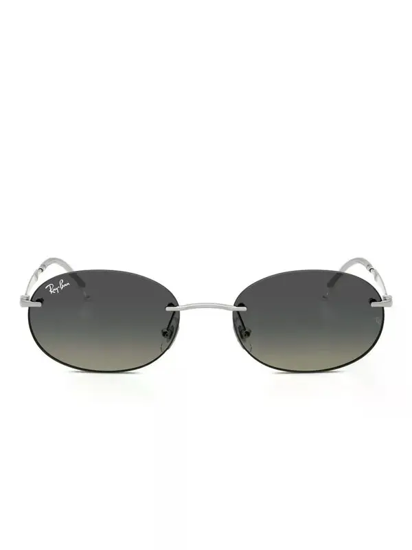 Ray-ban Oval-frame Sunglasses - Silver