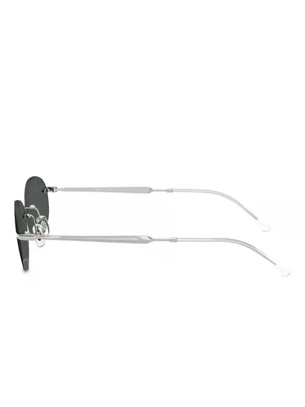 Ray-ban Oval-frame Sunglasses - Silver