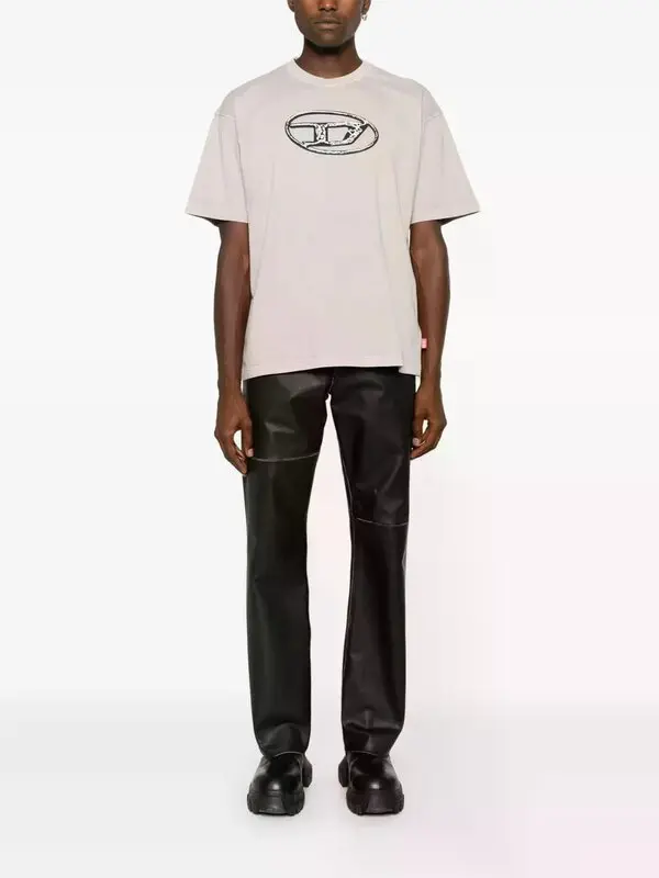 DIESEL® Oval D-appliqué Cotton T-shirt