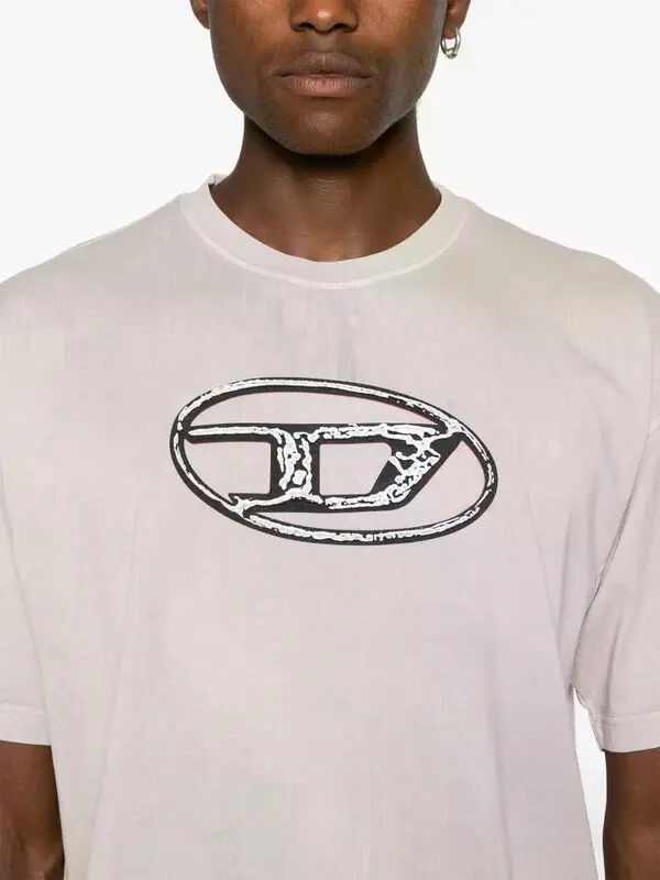 DIESEL® Oval D-appliqué Cotton T-shirt