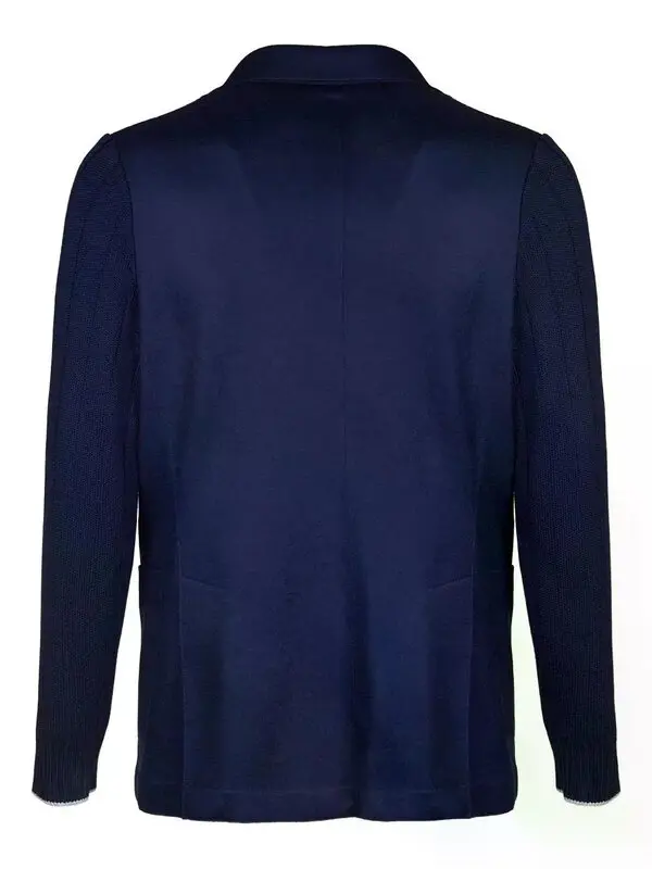 Eleventy Knitted-sleeves Blazer