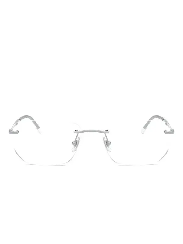 Ray-ban Rimless Glasses With Protective Case