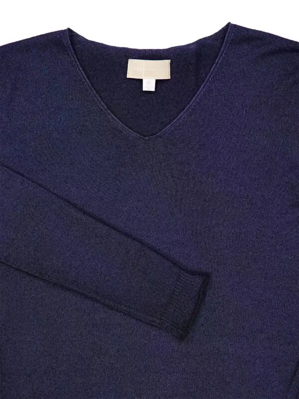 120% Lino Cashmere V-neck Sweater