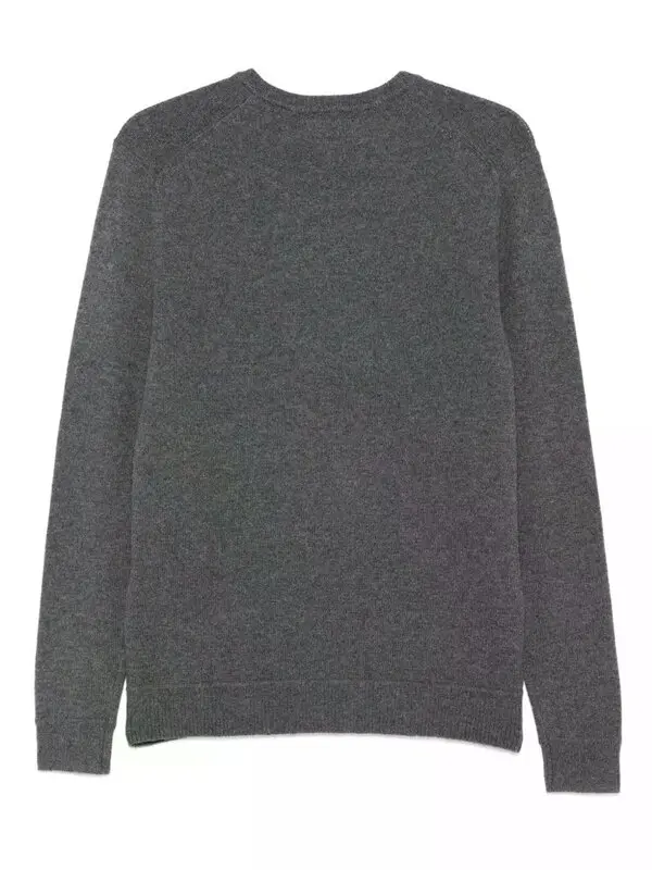 Superdry V-neck Cotton Sweater - Grey