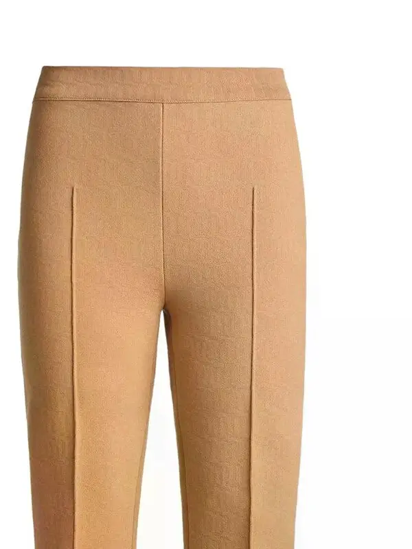 HIGH SPORT Geometric-pattern Flared Trousers