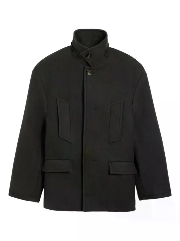 AMI Paris Oversized High-collar Pea Coat