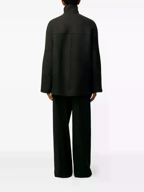 AMI Paris Oversized High-collar Pea Coat