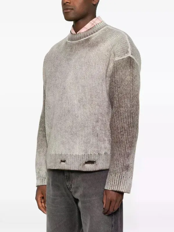 REPRESENT Wool Distressed Sweater