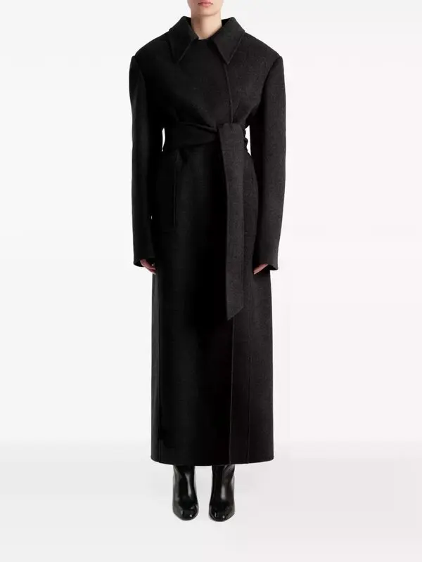 Khaite Belted Collared Coat