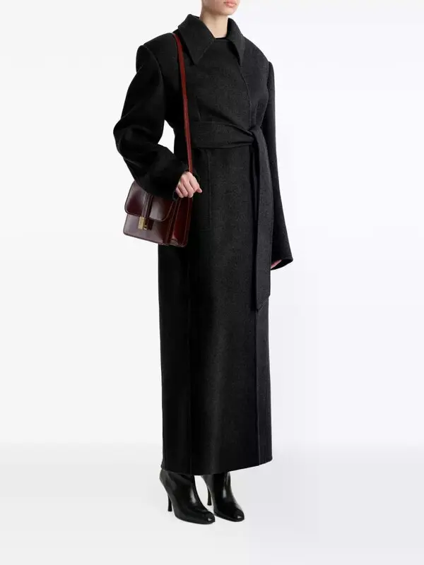 Khaite Belted Collared Coat