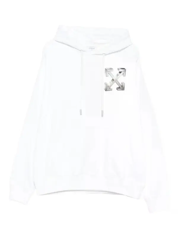Off-White Logo-print Hoodie - White