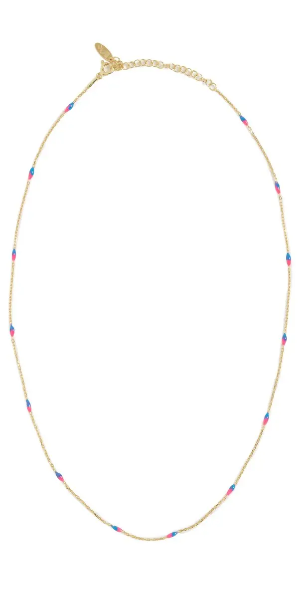 Maison Irem Corsica Necklace - Blue/pink