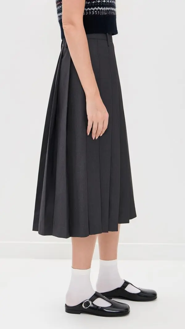 DUNST Pleated Long Skirt