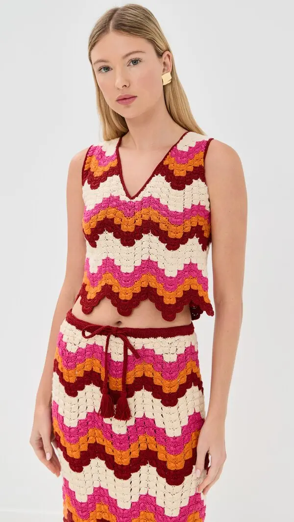 Escvdo Suspirio Crochet Top