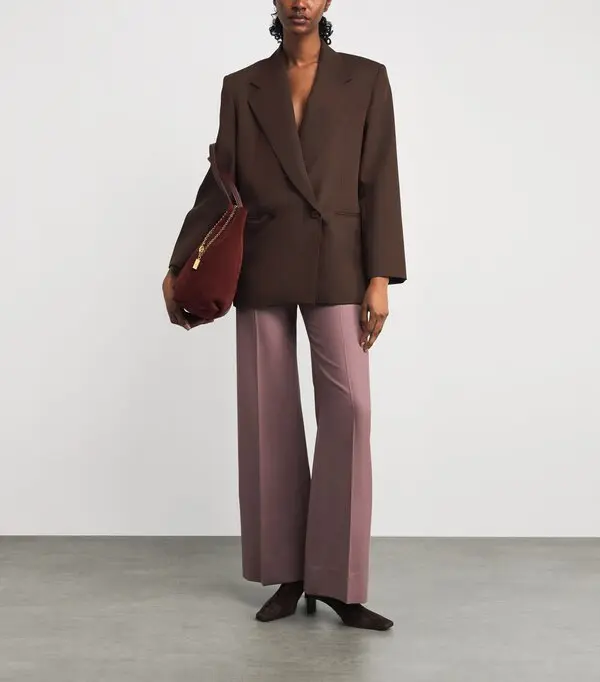 Max Mara X Giuliva Heritage Virgin Wool Twill Blazer