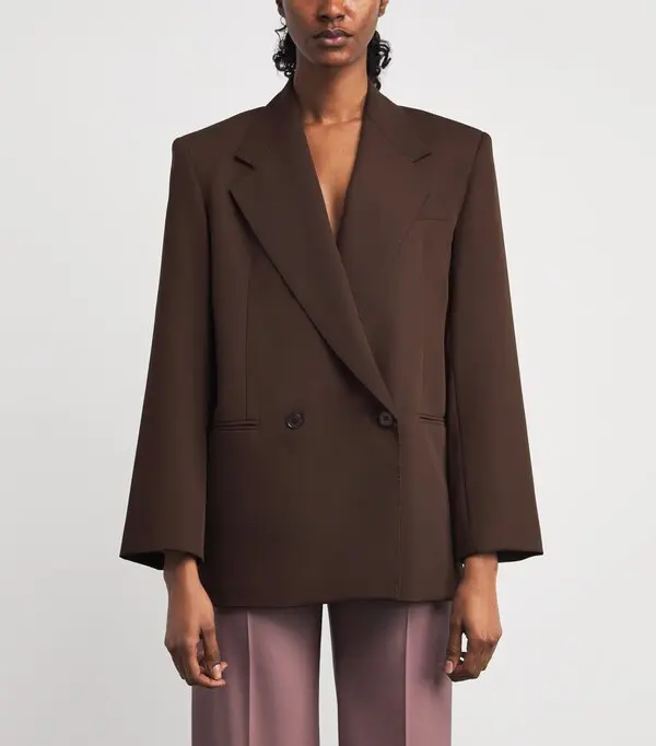 Max Mara X Giuliva Heritage Virgin Wool Twill Blazer