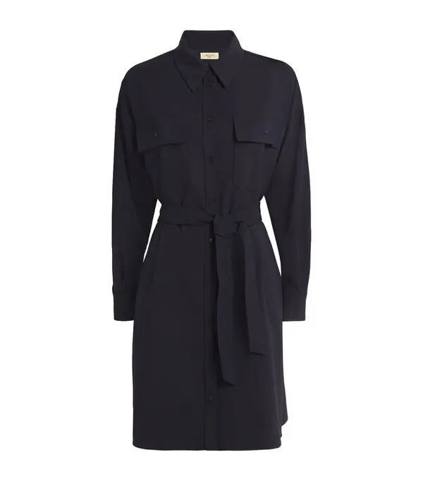 Max Mara Belted Mini Shirt Dress