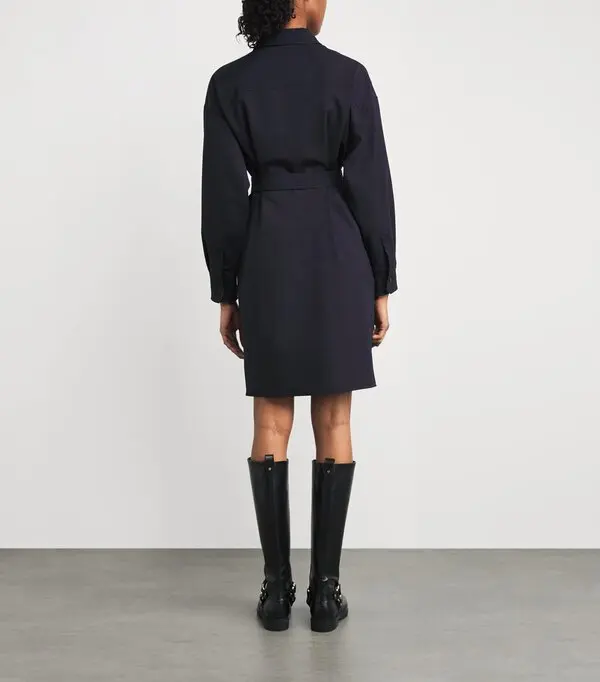 Max Mara Belted Mini Shirt Dress