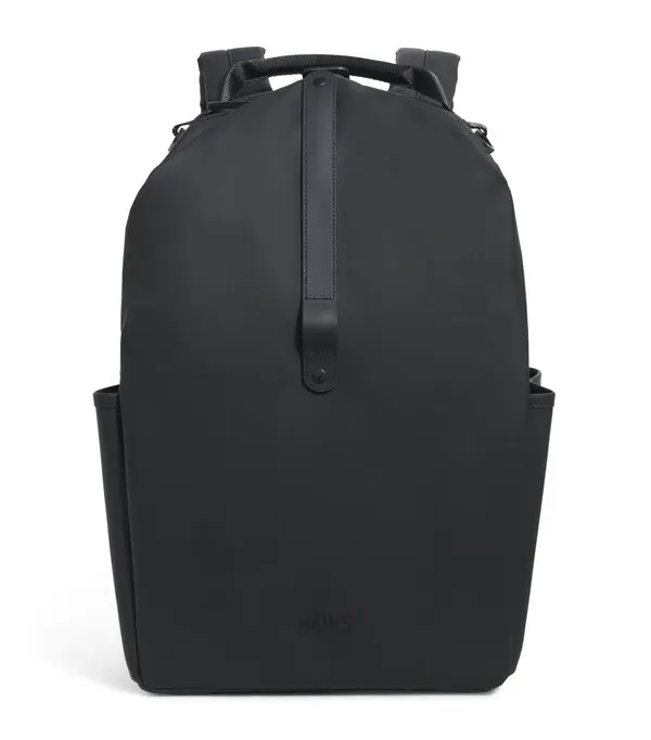 Rains Waterproof Clip Front Backpack - Black