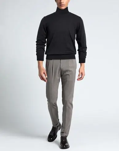 GIOFERRARI Charcoal Merino Wool Turtleneck - Grey