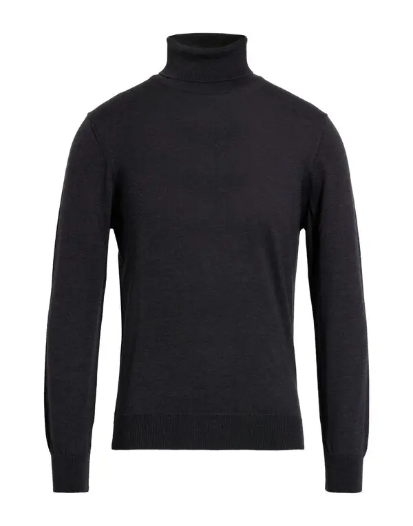 GIOFERRARI Charcoal Merino Wool Turtleneck - Grey