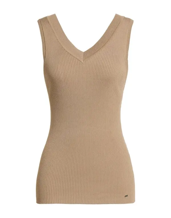 Guess Ribbed-knit Sleeveless Top