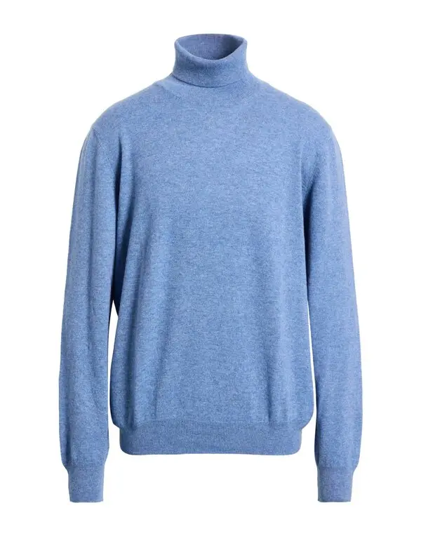 GRAN SASSO Turtleneck Knit Top - Blue