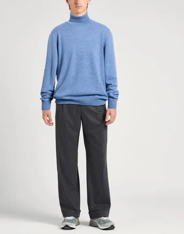 GRAN SASSO Turtleneck Knit Top - Blue