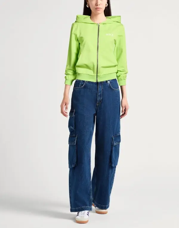 SHOE Cotton-elastane Zip-up Sweatshirt - Green