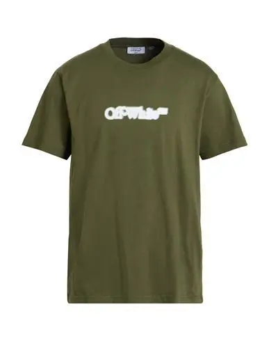 OFF-WHITE™ Off- T-shirt Size Cotton, Elastane - Green