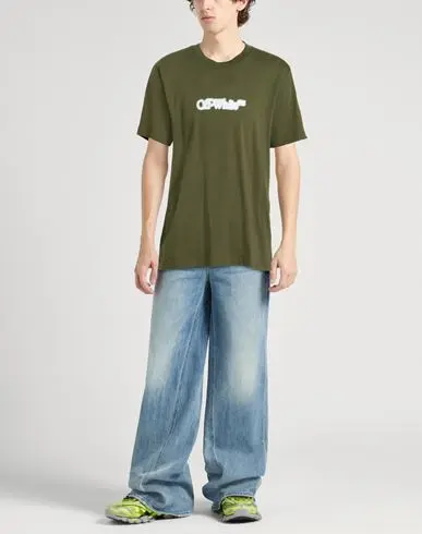 OFF-WHITE™ Off- T-shirt Size Cotton, Elastane - Green