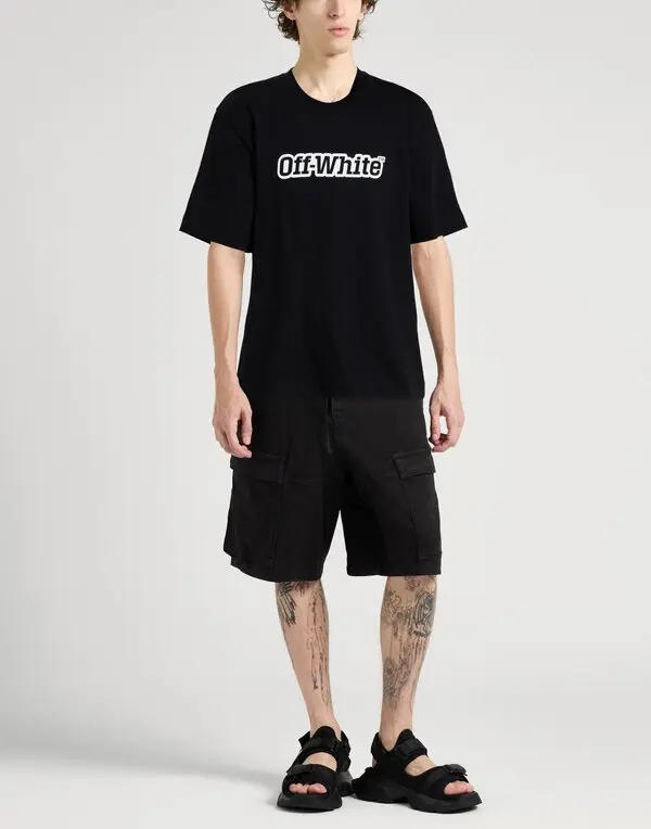 OFF-WHITE™ Off- T-shirt Size Cotton, Elastane - Black