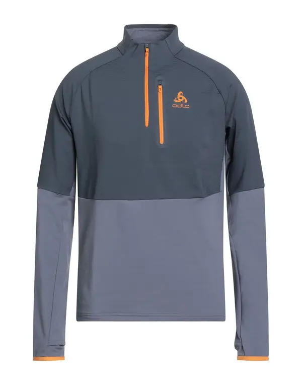 ODLO Two-tone Half-zip Fleece Sweatshirt - Grey