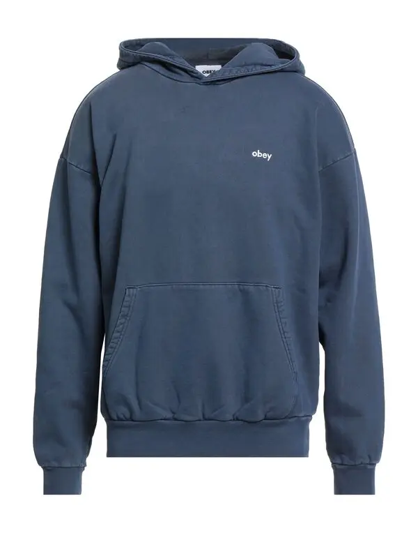 Obey Embroidered Logo Cotton Hoodie