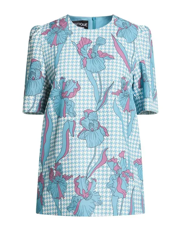 Moschino Houndstooth Crepe Top