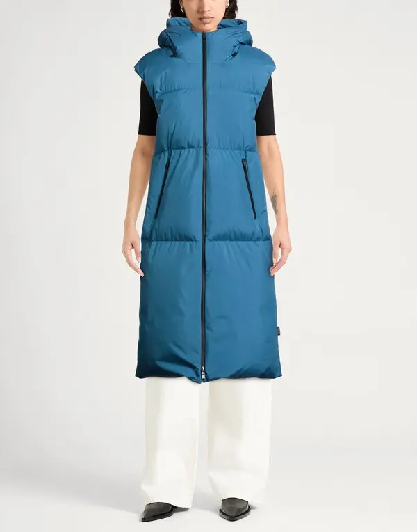 Herno Sleeveless Quilted Puffer Coat - Deep Teal