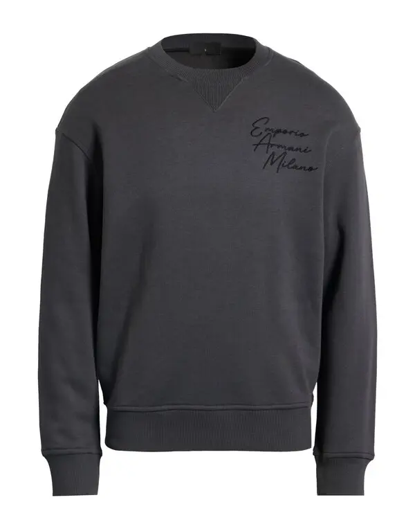 Emporio Armani Cotton-modal Fleece Sweatshirt - Grey