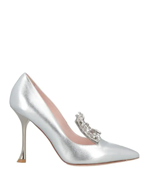 ROGER VIVIER Pumps In Leather With Crystal Appliqués