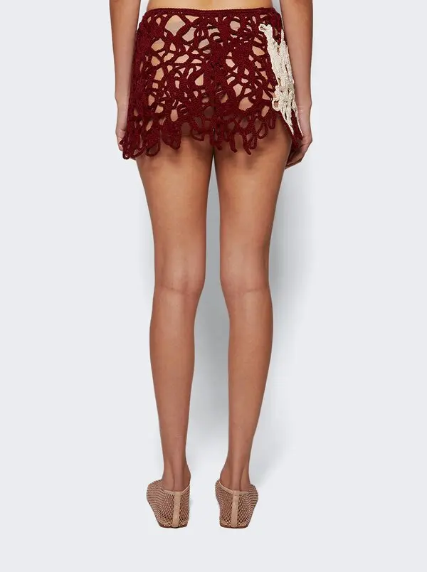 MAYSHA Hand-crocheted Mini Skirt - Multicolor
