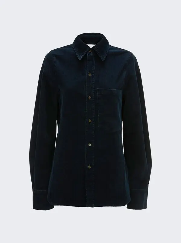Victoria Beckham Shoulder Detail Slim Shirt - Blue